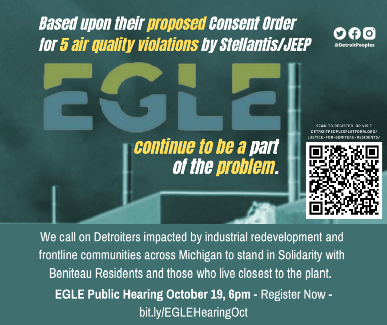 EGLE Stellantis proposed Consent Order - Detroit People's Platform ...