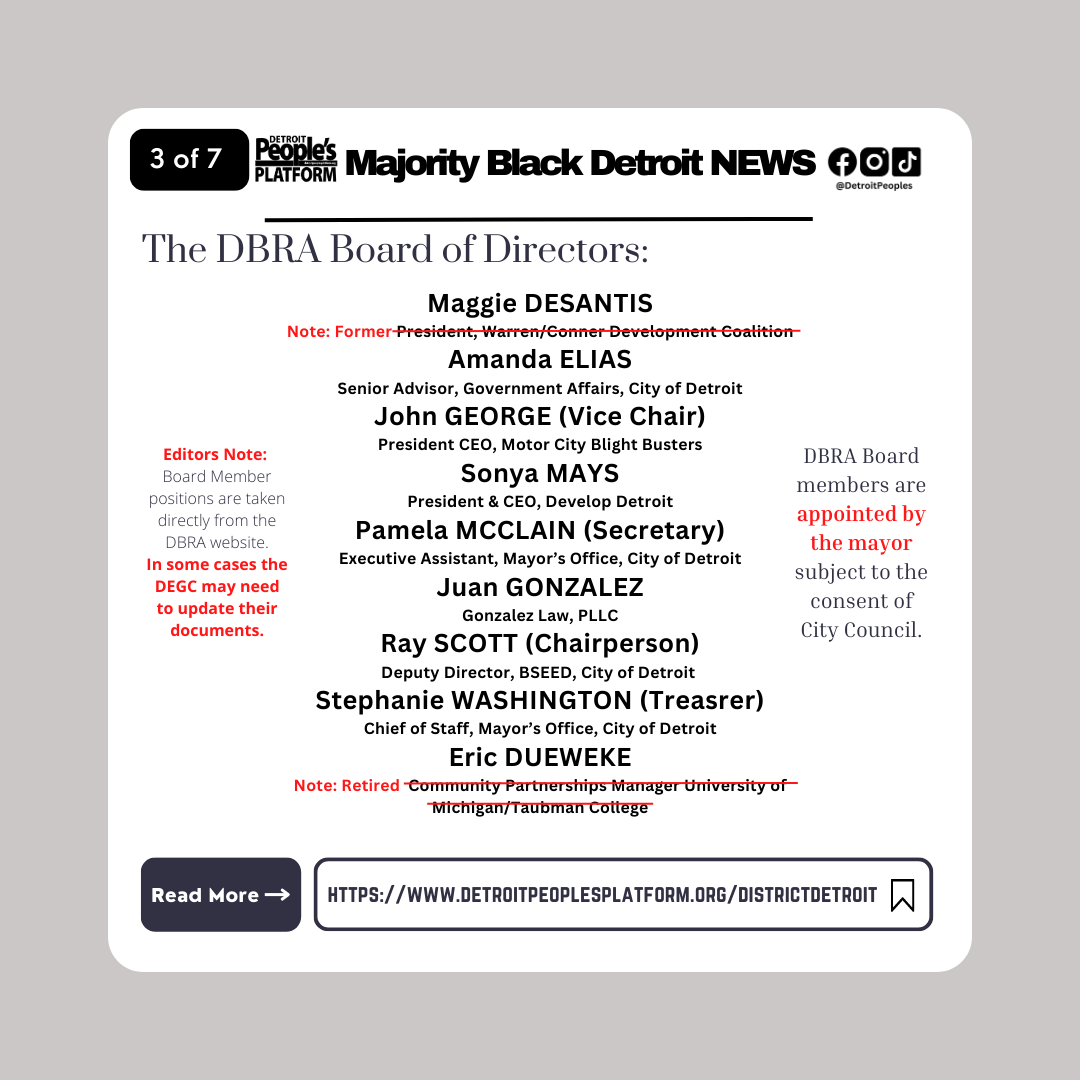 Who will be voting on the District Detroit? - Detroit People's Platform ...