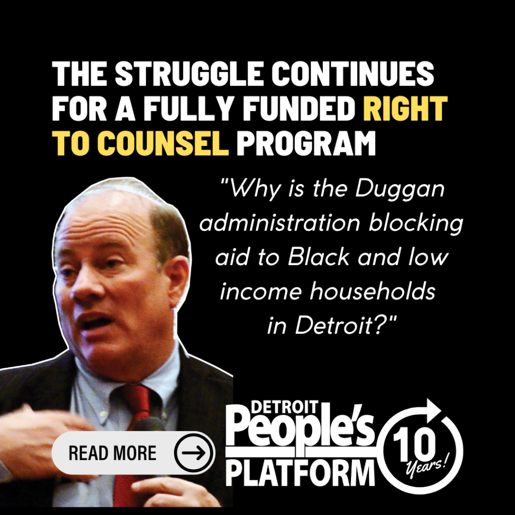 The struggle continues for a fully funded Right to Counsel Program ...