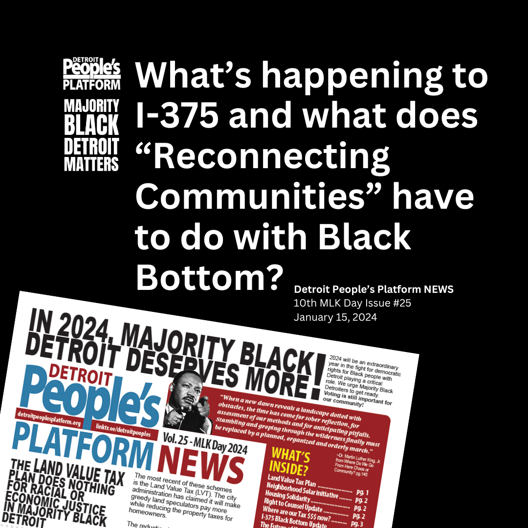 What’s happening to I-375 and what does “Reconnecting Communities” have ...